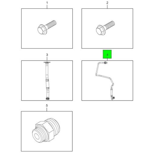 7095692C92 Navistar International | Turbocharger Oil Supply Tube ...