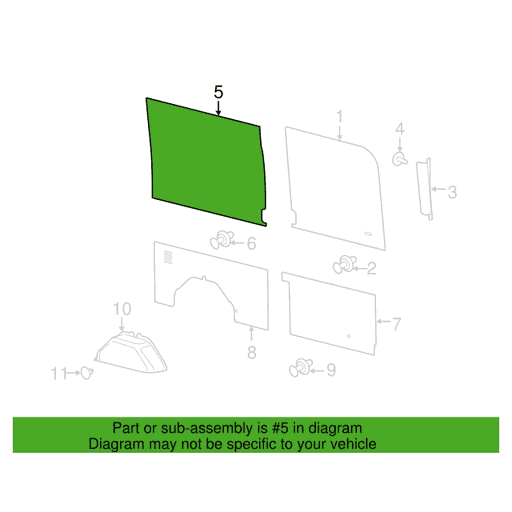 CK4Z6131013DC Ford | Interior Quarter Panel Trim Load Compartment ...