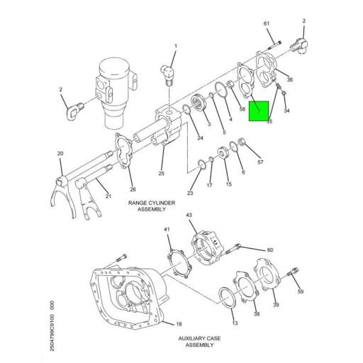 FUL21331 Navistar International | Shift Air Cylinder Gasket - 5 Pack ...