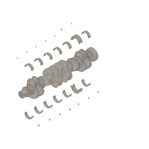 4955860 | Cummins® | Main Bearing 010 Set | Source One Parts Center