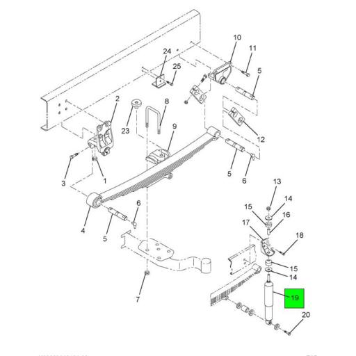 2200327C1 Navistar International | Shock Absorber | Source One Parts Center