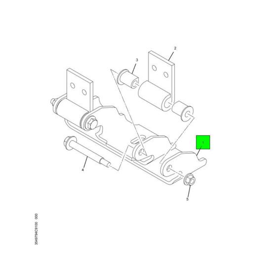 3549792C1 Navistar International | BRACKET MOUNTING HOOD HINGE ASSEMBLY ...