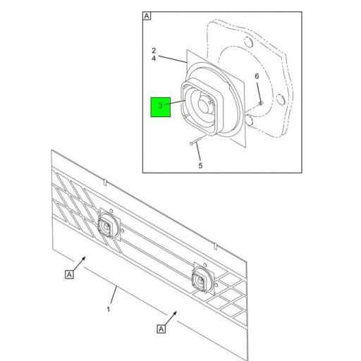 1667998C1 Navistar International | Radio Coaxial Speaker - 525 in 4 Ohm ...