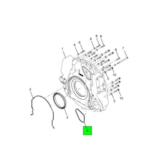 2685589 Navistar International | Flywheel Housing Mounting Gasket - 4 ...