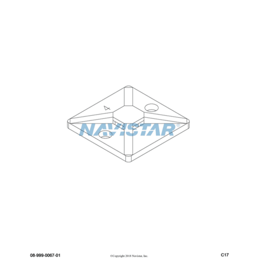 3551849C1 Navistar International | Air Tube Clamp Mounting Anchor - 50 ...