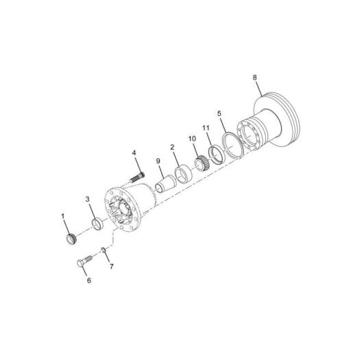 2601403C91 Navistar International | Front Steel Disc Wheel Hub | Source ...