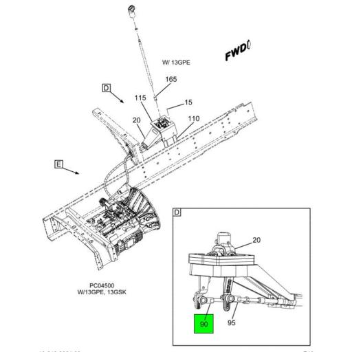 3671532C1 Navistar International | Cab Shift Selector Transmission ...