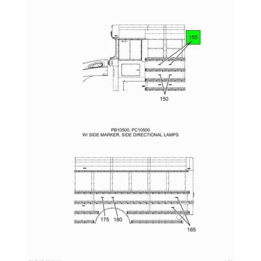 4067246C1 Navistar International | Armored Amber Slimline LED Marker ...