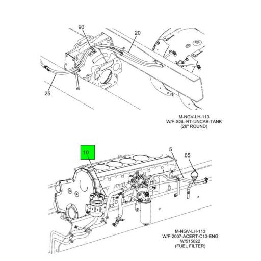 3815003C91 Navistar International | Formed Fuel Line Tube Assembly ...