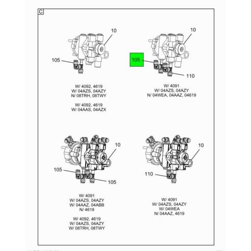4201786C1 Navistar International | Tee 3/8 x 3/8 x 3/8 Stem | Source ...