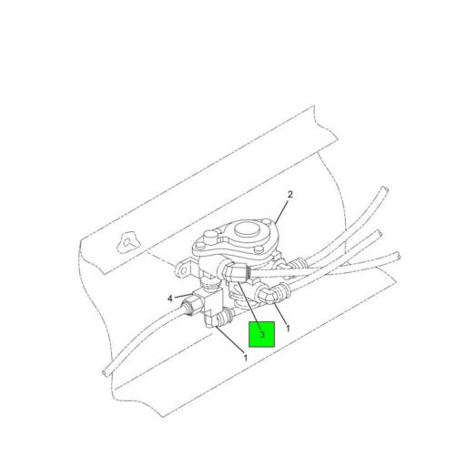 3507066C1 Navistar International | 45-Degree Elbow 3/8 PTC x 1/4 MP ...