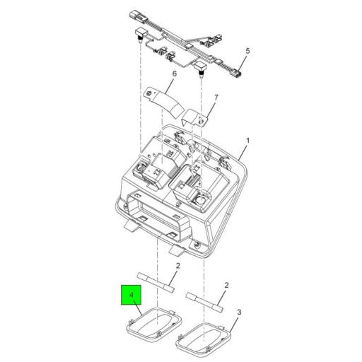 3600017C2 Navistar International | Map Light Lens Overhead Console ...