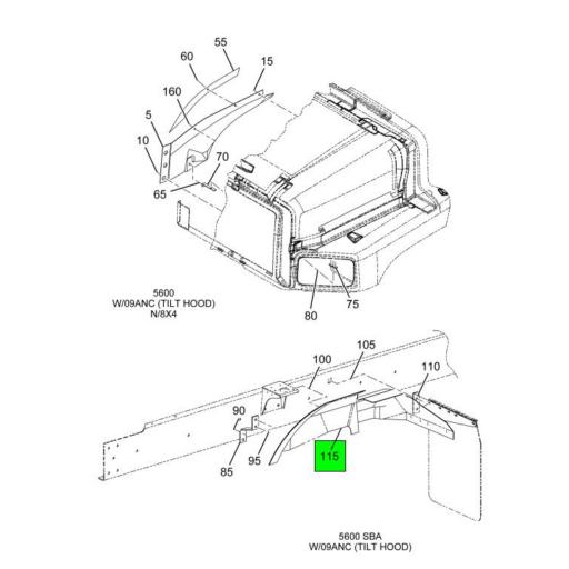 6121527C1 Navistar International | Right Front Fender Panel | Source ...