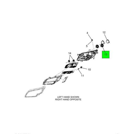 2520852C1 Navistar International | Headlight Boot | Source One Parts Center