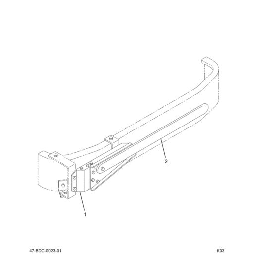 435071001 IC Bus | Air-Operated Crossing Gate with Yellow Fiberglass ...