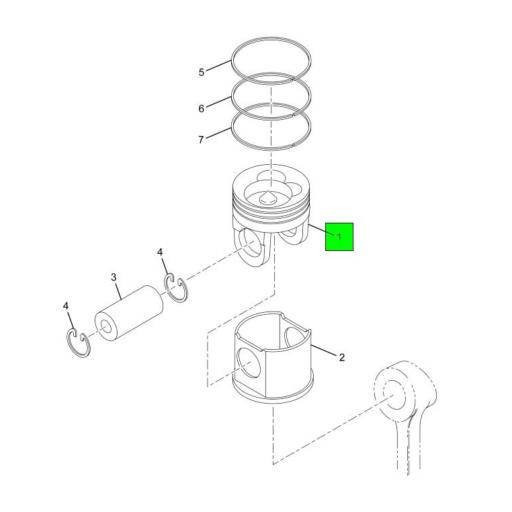1836320C1 Navistar International | Piston Crown | Source One Parts Center