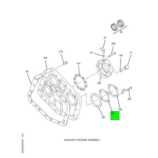 FUL4307247 Navistar International | Rear Crankshaft Bearing Cover ...