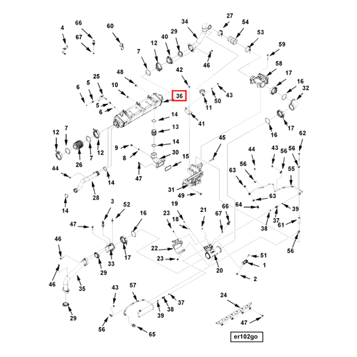 3689051 Cummins | Exhaust Gas Recirculation Cooler | Source One Parts ...