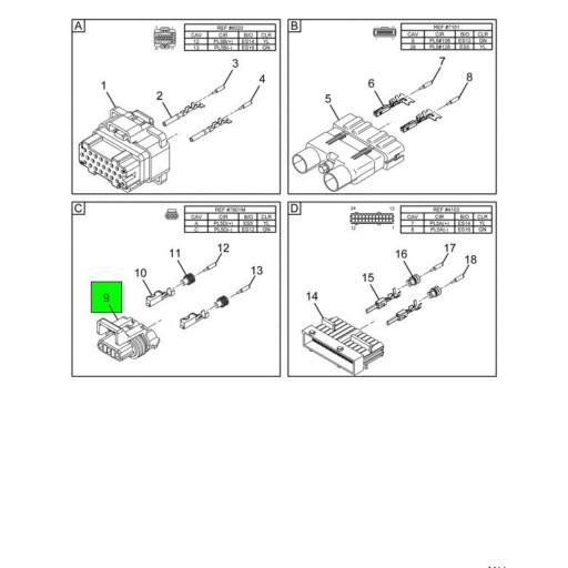 1667741C1 Navistar International | 3-Way Male Cable Connector | Source ...