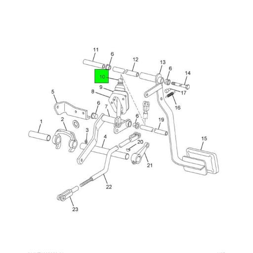 2039675C1 Navistar International | Clutch Linkage Rod with Clevis ...