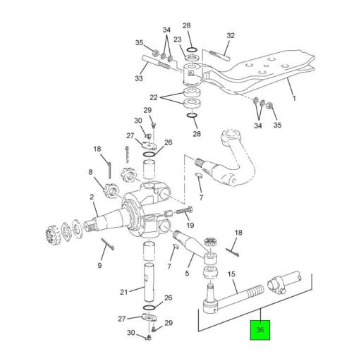 ETN0971443 Navistar International | Tie Rod Assembly Ends 689 in ...