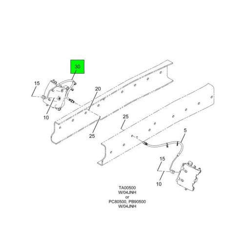 3960921C2 Navistar International | Black Front Hydraulic Brake Hose ...