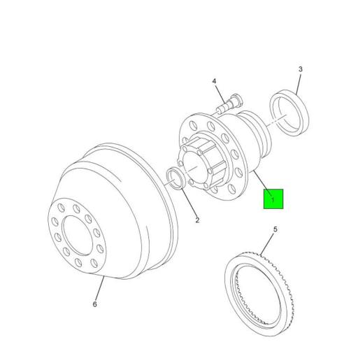 2509969C91 Navistar International | Front Wheel Hub With Cups Studs and ...