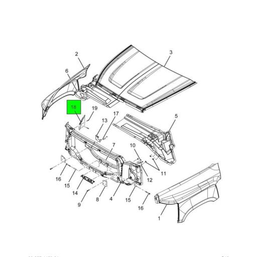 4118277C91 Navistar International | Hood Filler Closeout Panel | Source ...