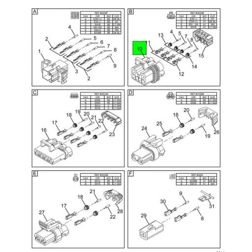 3540565C1 Navistar International | 7-Way Male Body Connector | Source ...