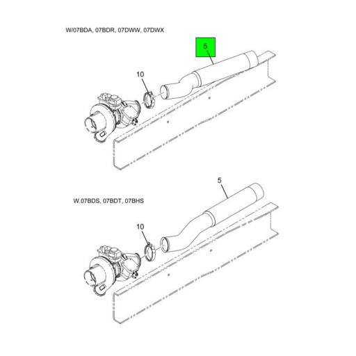 3811123C3 Navistar International | Exhaust Turbocharger Pipe Assembly ...