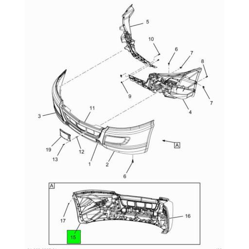 4253428C1 Navistar International | PANEL BUMPER WHEEL CLOSEOUT L ...
