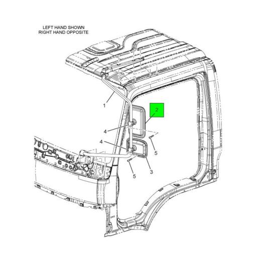 2588800C1 Navistar International | Main Mirror Head | Source One Parts ...