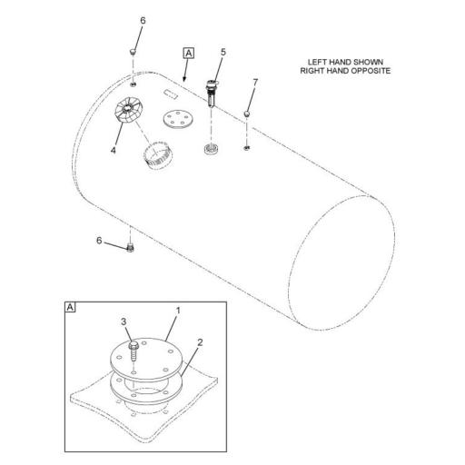 2018880C93 Navistar International | Fuel Tank Right-Hand 80 Gallon ...