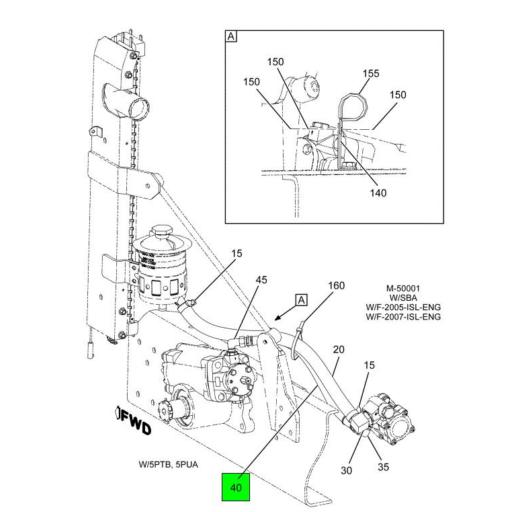 384138C2 Navistar International | Power Steering Hose With Fitting 1/2 ...