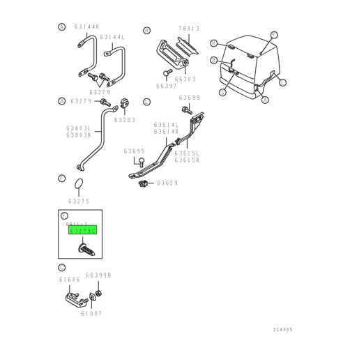 MC908896 Mitsubishi FUSO | Assist Grip Clip | Source One Parts Center