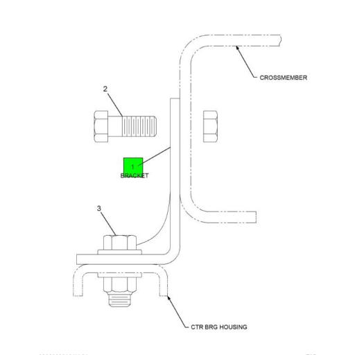 485166C1 Navistar International | Center Bearing Housing Support ...