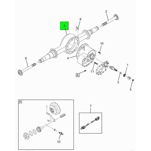 2522064C91 Navistar International | R190 Axle Housing | Source One ...