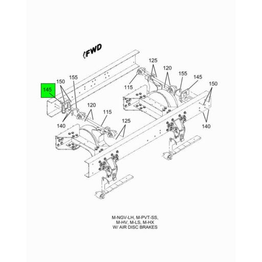 1682698C2 Navistar International | Torque Rod Spacer | Source One Parts ...