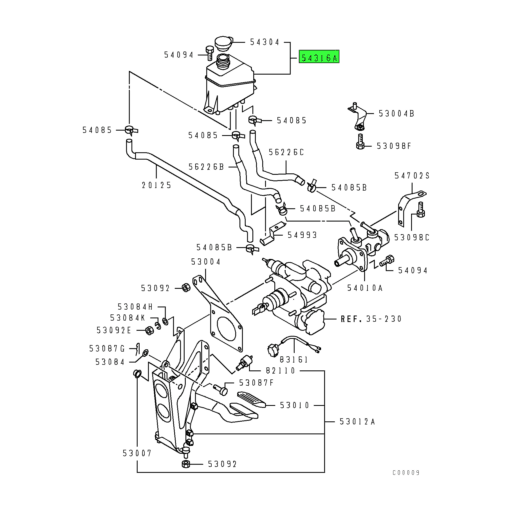 MK516522 Mitsubishi FUSO | Brake Fluid Reservoir Assembly | Source One ...