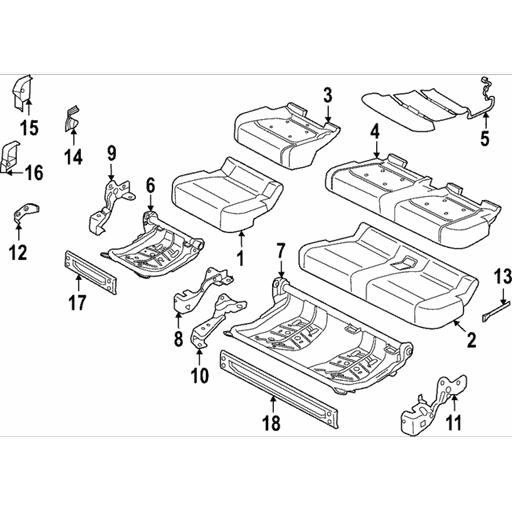 NL3Z1663804LB Ford | Seat Cover Cushion | Source One Parts Center