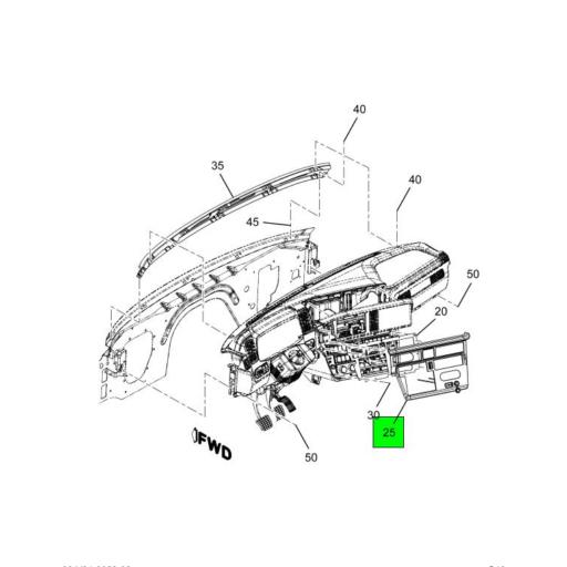 4160631C92 Navistar International | Wing Center Stack Instrument Panel ...