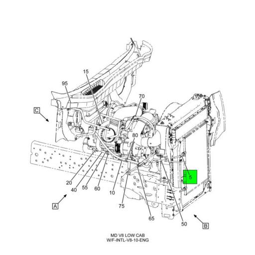 3842609C94 Navistar International | Air Conditioning Hose Compressor to ...