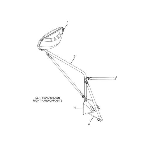 4063820C91 Navistar International | Mirror Crossview Bus Body Assembly ...