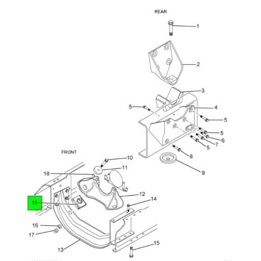 1664724C2 Navistar International | Insulator Engine Front Mounting ...