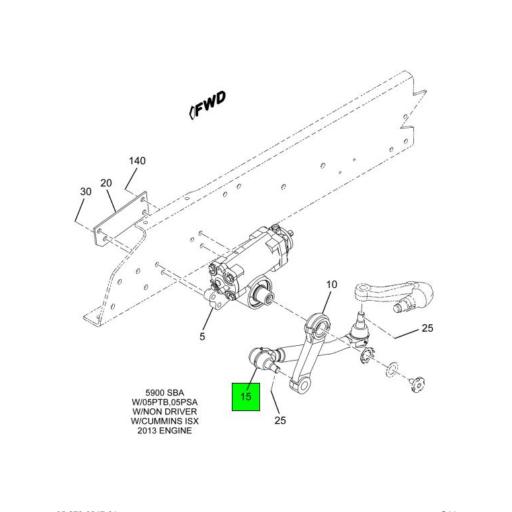 3821464C91 Navistar International | Steering Drag Link Right Side ...