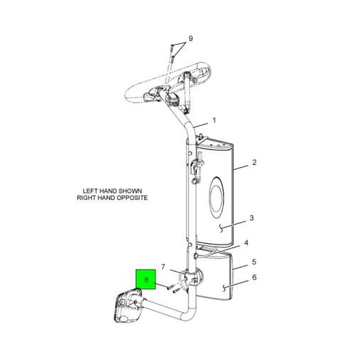 2591868C1 Navistar International | Black Mirror Tube Clamp | Source One ...