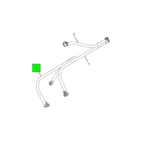3963017C91 Navistar International | Fuel Line Tube Assembly FWS to ...