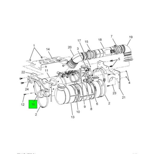 4047337C1 Navistar International | Muffler Strap Support Horizontal ...