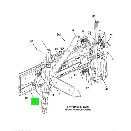 2601849C1 Navistar International | Right-Hand Brace Beam Sub-Assembly | Source One Parts Center
