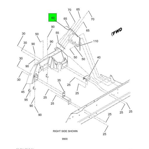 3935084C2 Navistar International | Rear Splash Deflector Panel | Source ...